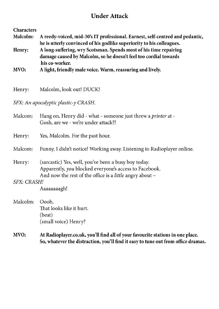 Radio Script Images